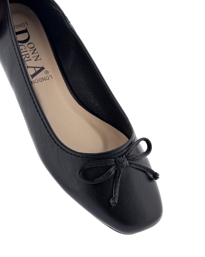Donna Girl Svart Ballerina - Bergqvistskor